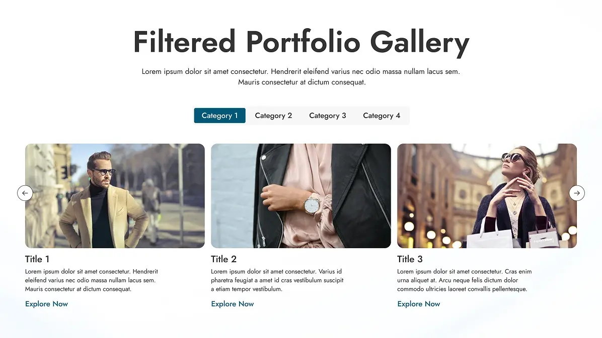 Filtered Portfolio Gallery